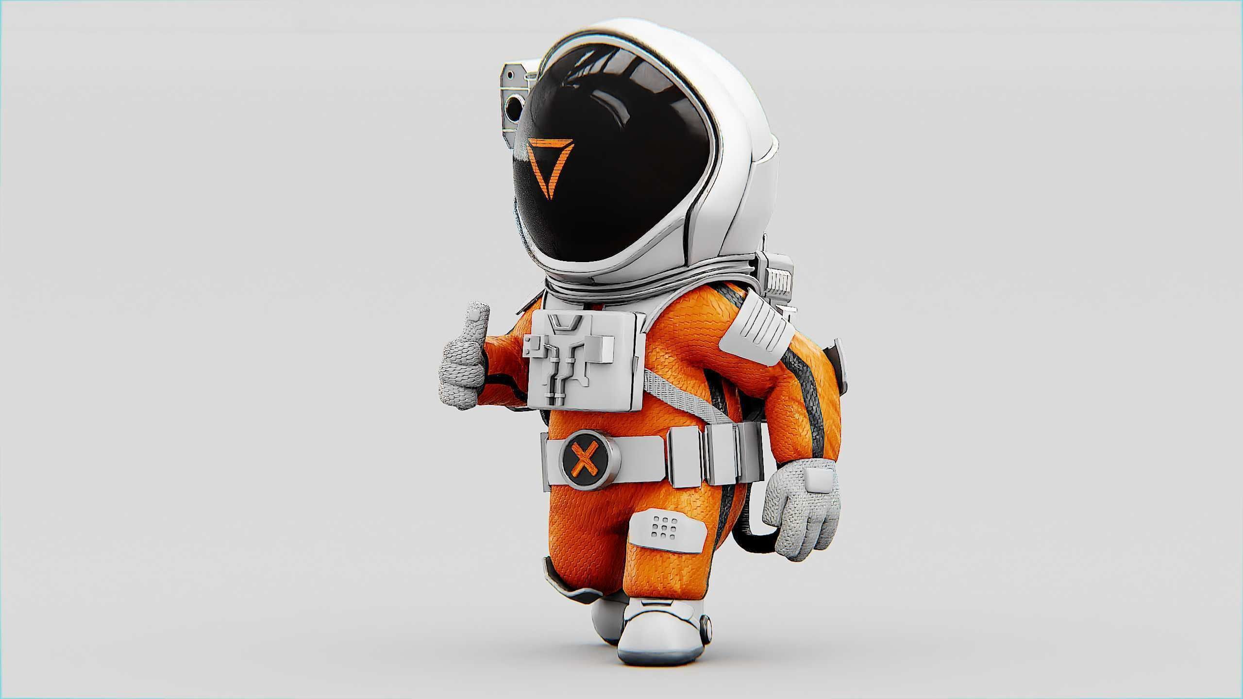 TOON ASTRONAUT CV-200 Rigged for Unreal Engine - Unity - MIXAMO 3D ...