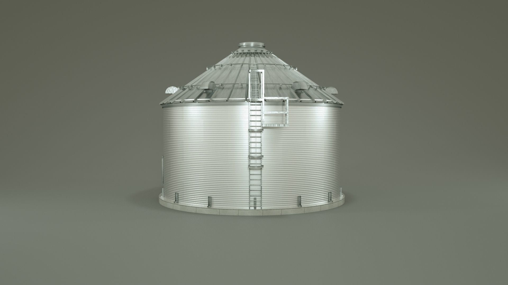 Grain Silo 3D Model 3D model | CGTrader