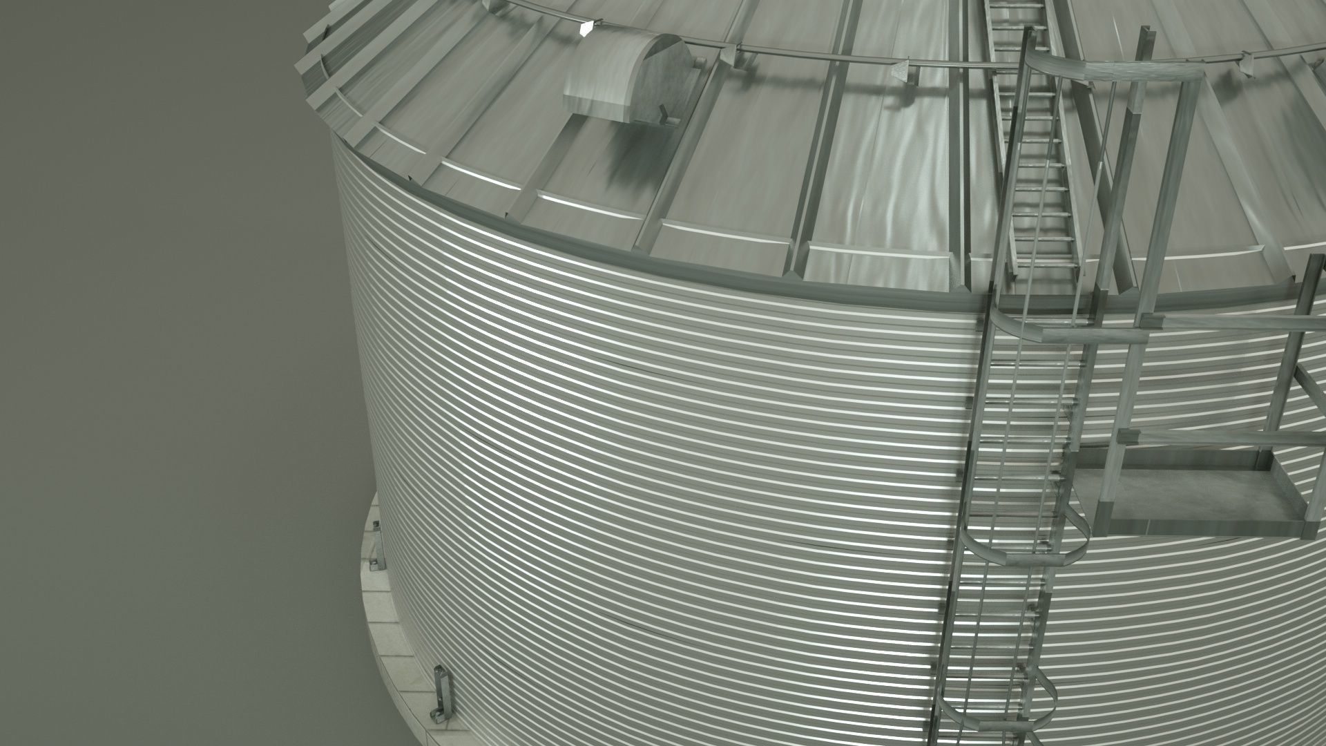 Grain Silo 3D Model 3D model | CGTrader