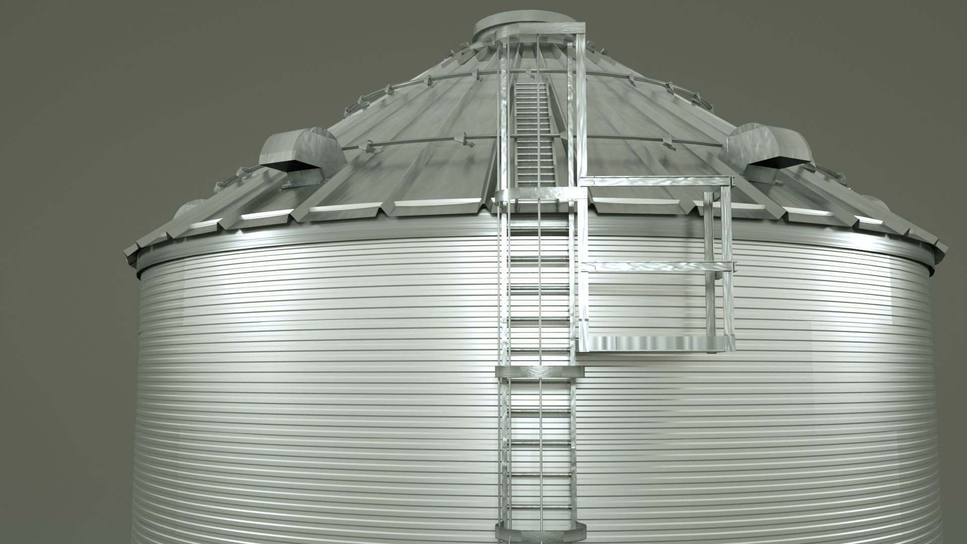 Grain Silo 3D Model 3D model | CGTrader