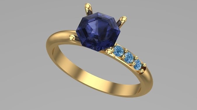 free simple ring free 3D model 3D printable | CGTrader