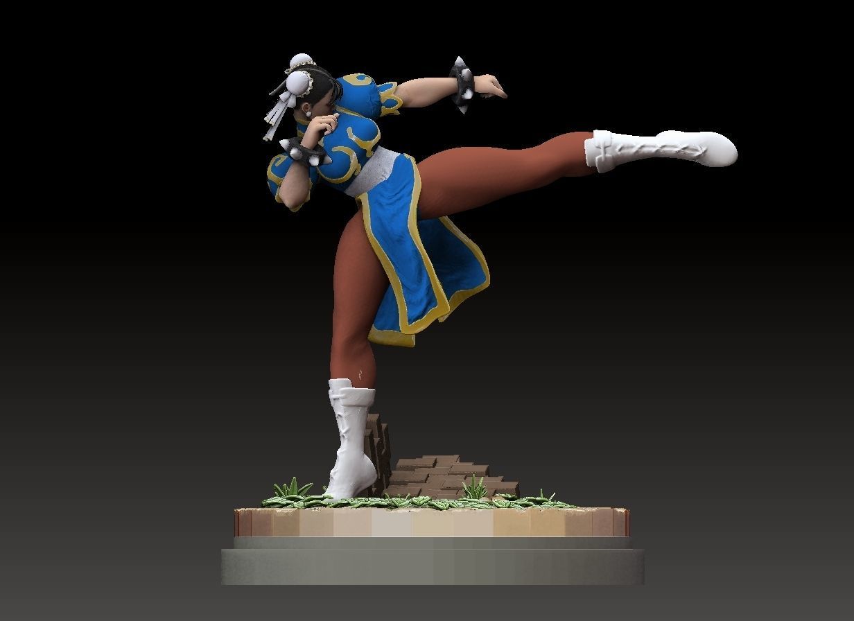 Chun-Li from Street fighter 3D model 3D printable | CGTrader