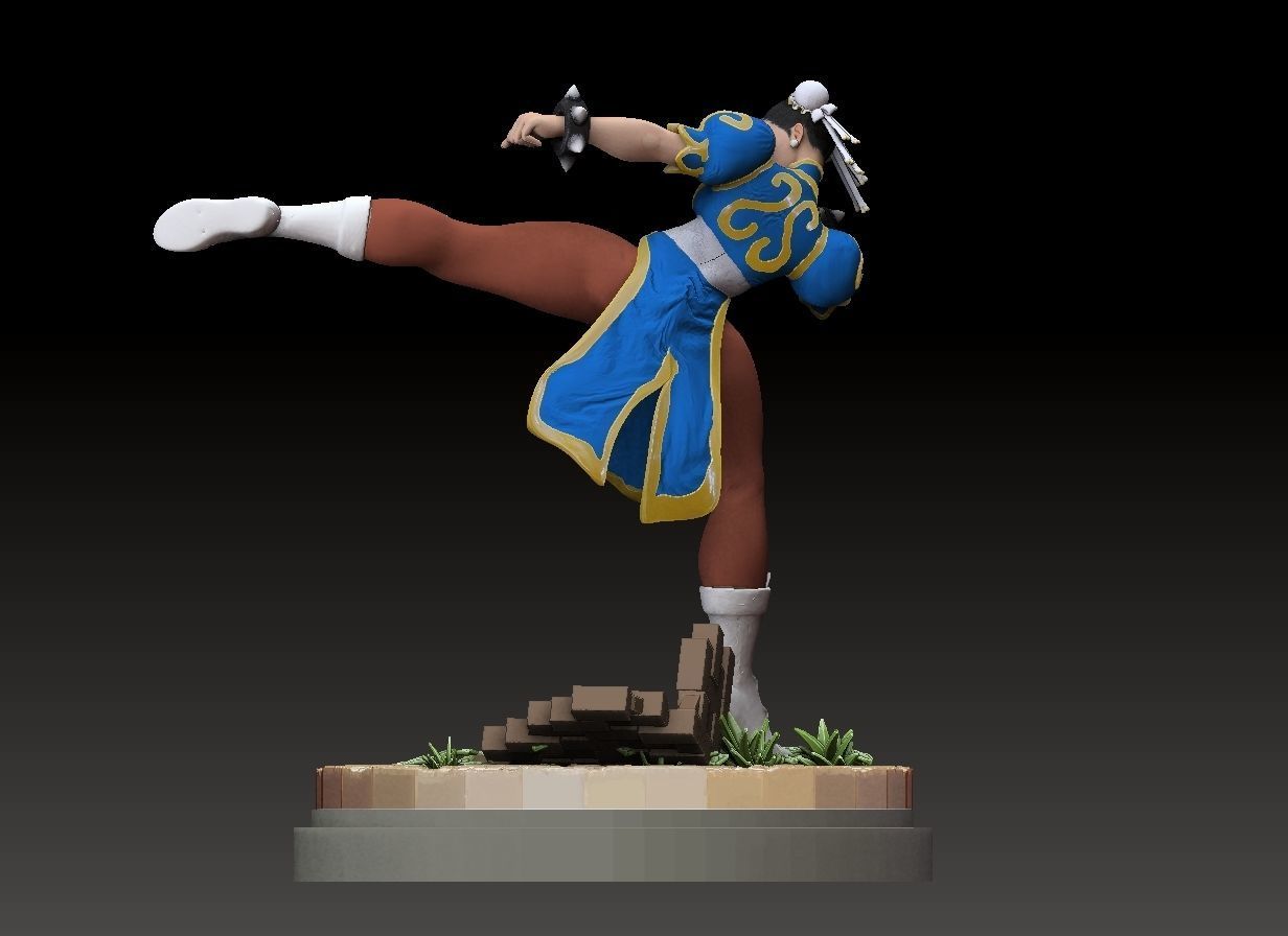 Chun-Li from Street fighter 3D model 3D printable | CGTrader