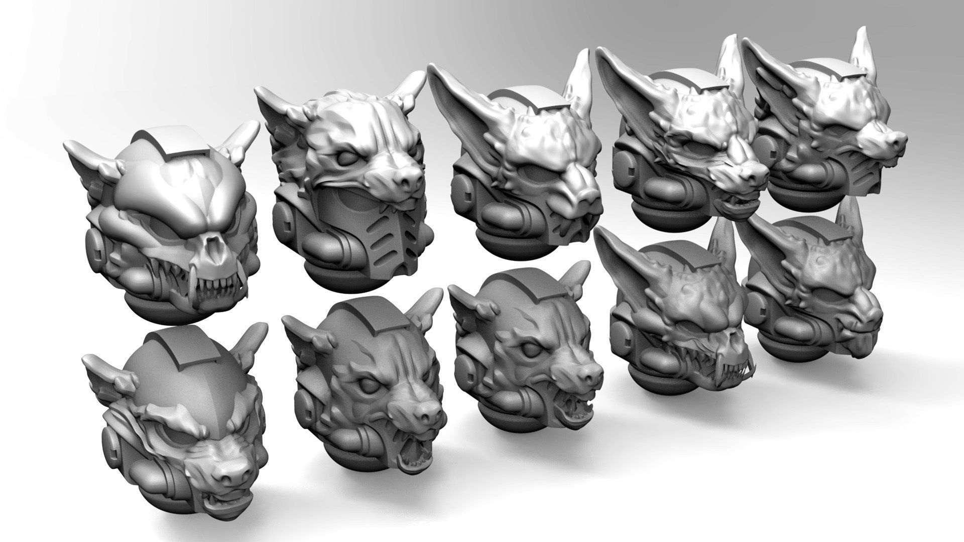 space helmet mk hellhound 10 models 3D model 3D printable | CGTrader