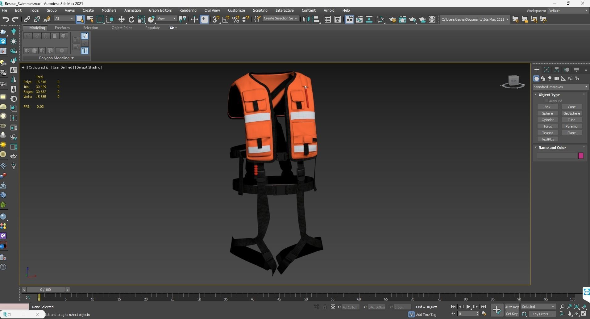 3D model Harness Vest VR / AR / low-poly | CGTrader