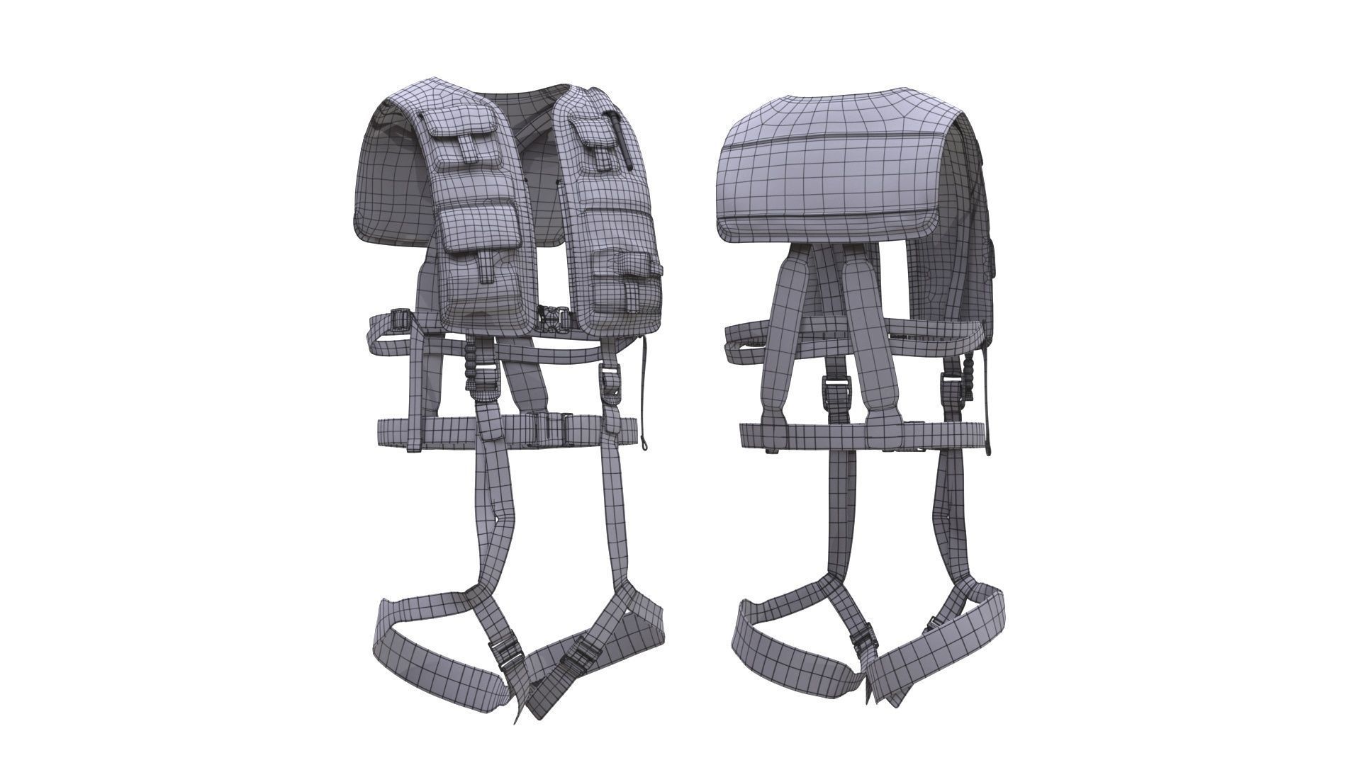 3D model Harness Vest VR / AR / low-poly | CGTrader
