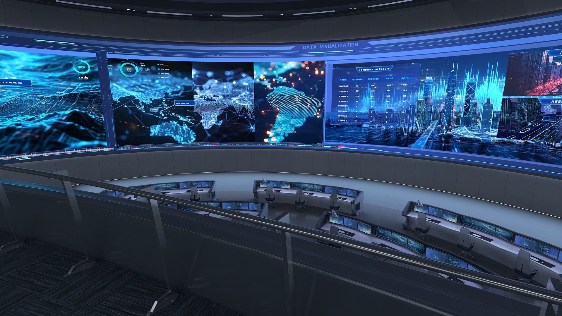 monitoring Center Command Center model 3D model | CGTrader