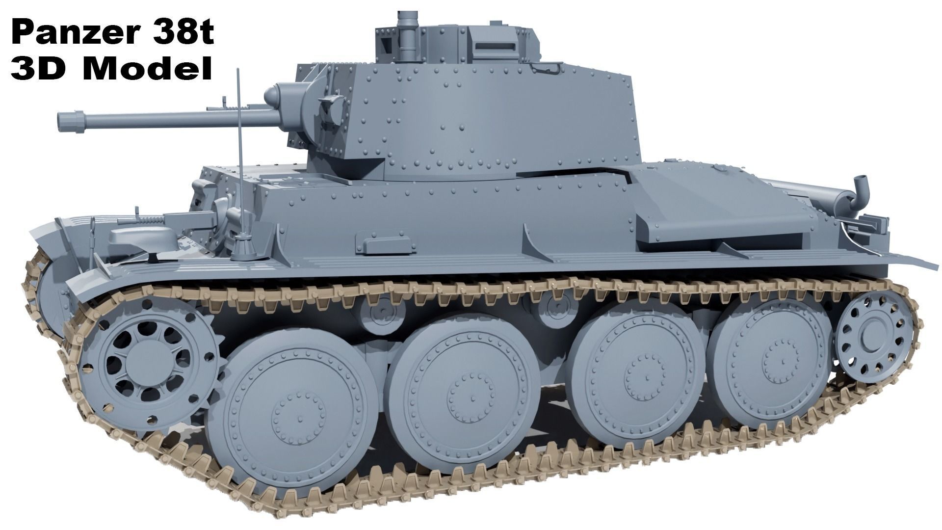 3D model Panzer 38t Tank 3d Model VR / AR / low-poly | CGTrader
