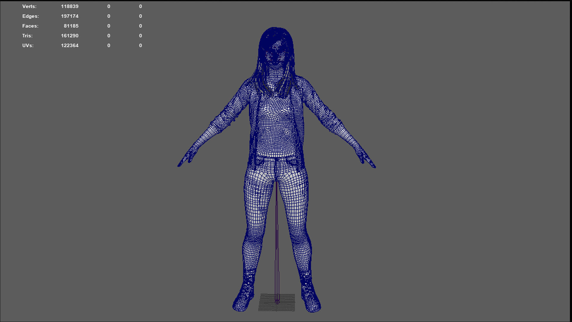 3D model Gangster Lady rigged VR / AR / low-poly | CGTrader