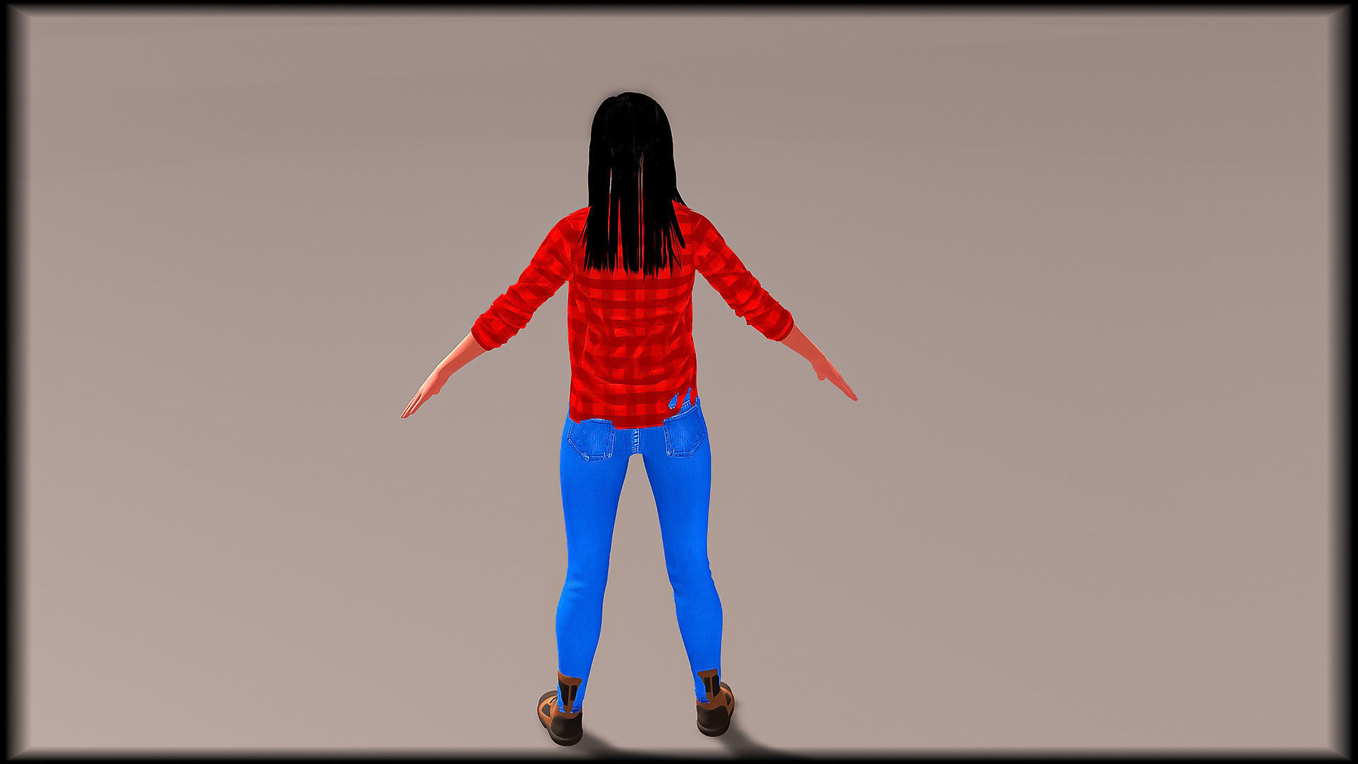 3D model Gangster Lady rigged VR / AR / low-poly | CGTrader