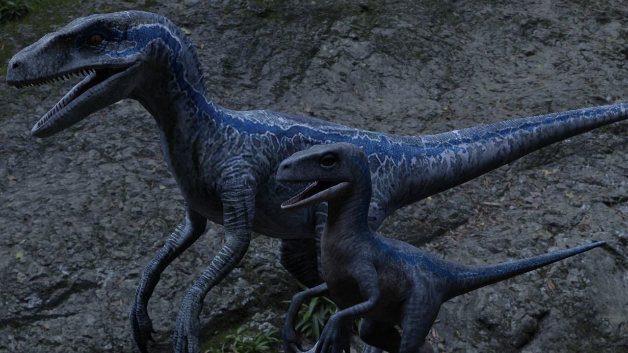 Blue and Beta Raptors Jurassic Park 3D model | CGTrader
