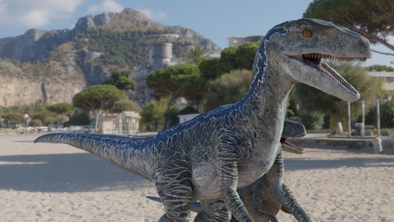 Blue and Beta Raptors Jurassic Park 3D model | CGTrader