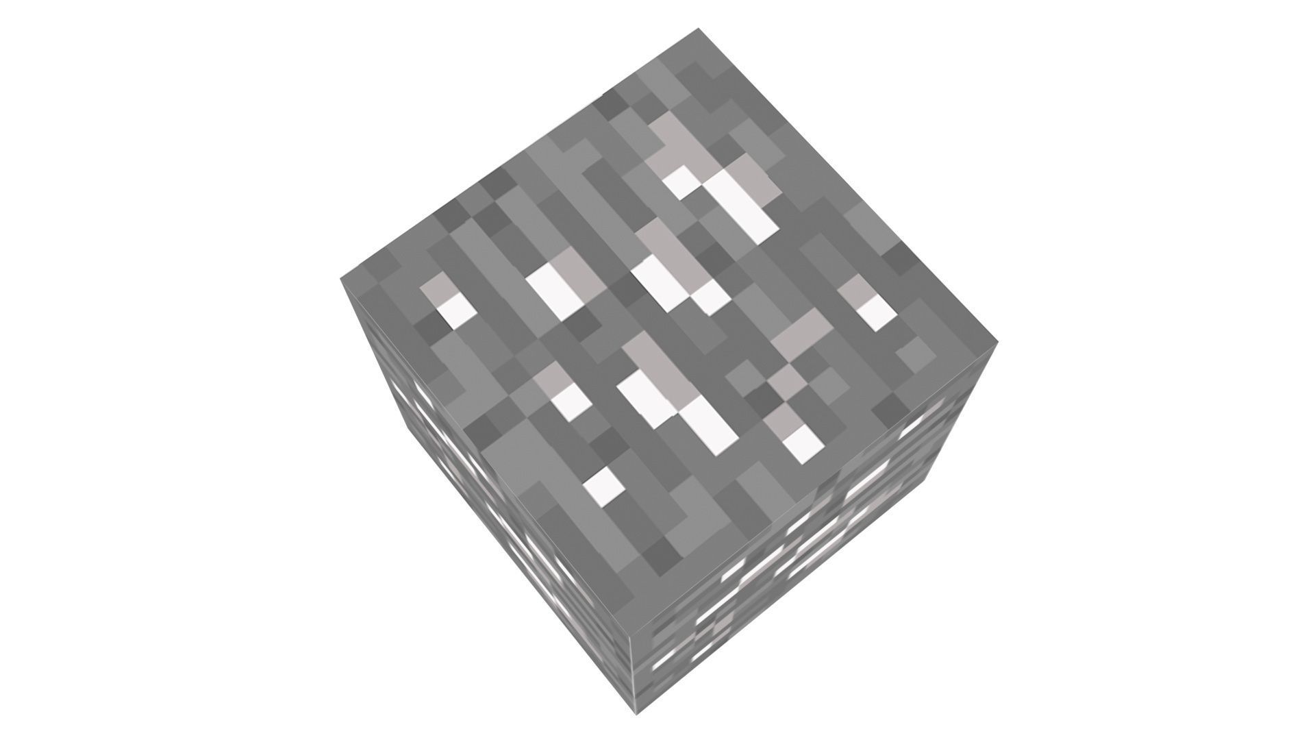 Minecraft Silver 3D model | CGTrader