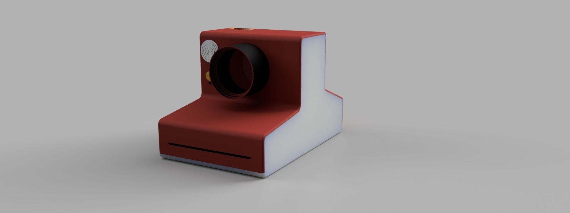 Polaroid Now inspired camera free 3D model 3D printable | CGTrader
