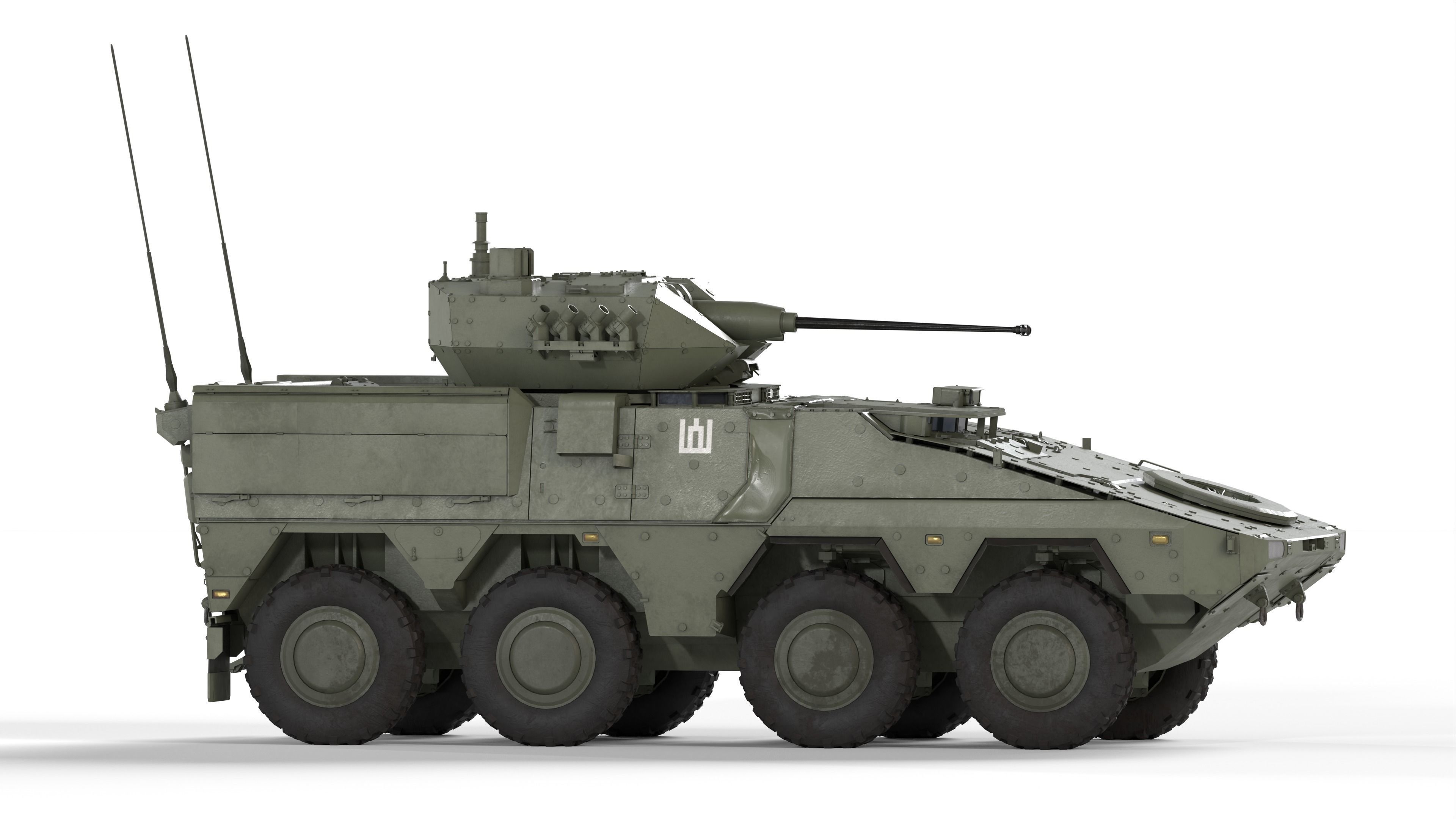 Boxer Vilkas Lithuanian IFV 3D model animated rigged | CGTrader