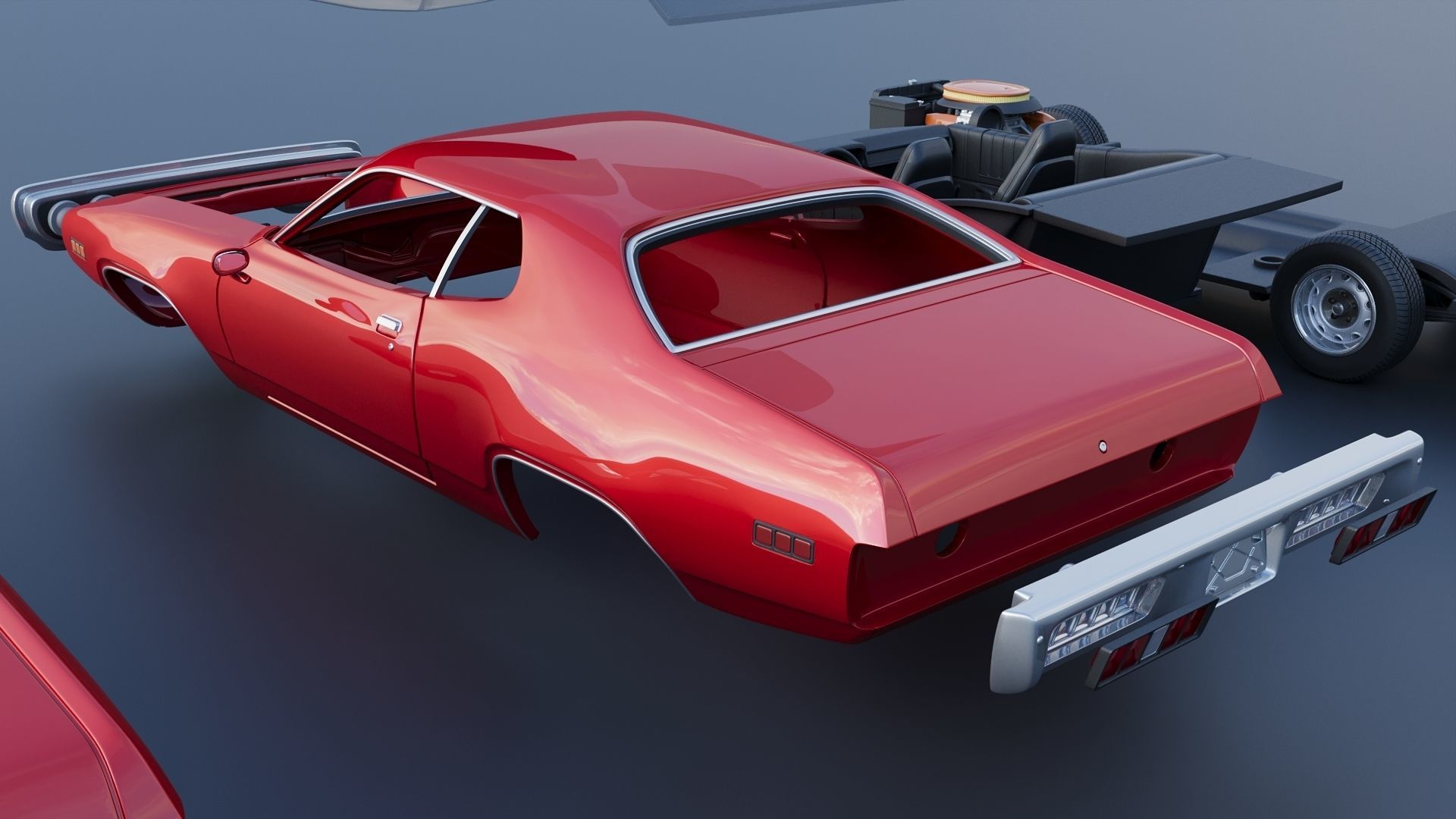 Plymouth Road Runner 1971 3D model 3D printable | CGTrader