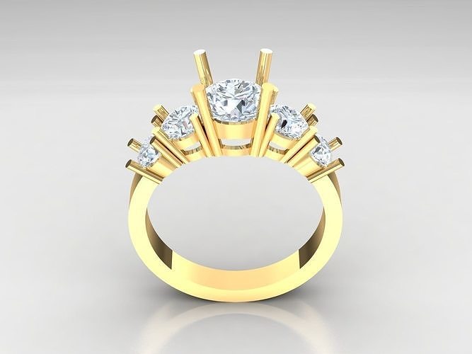 Classic Wedding Ring 1WR42 3D model 3D printable | CGTrader