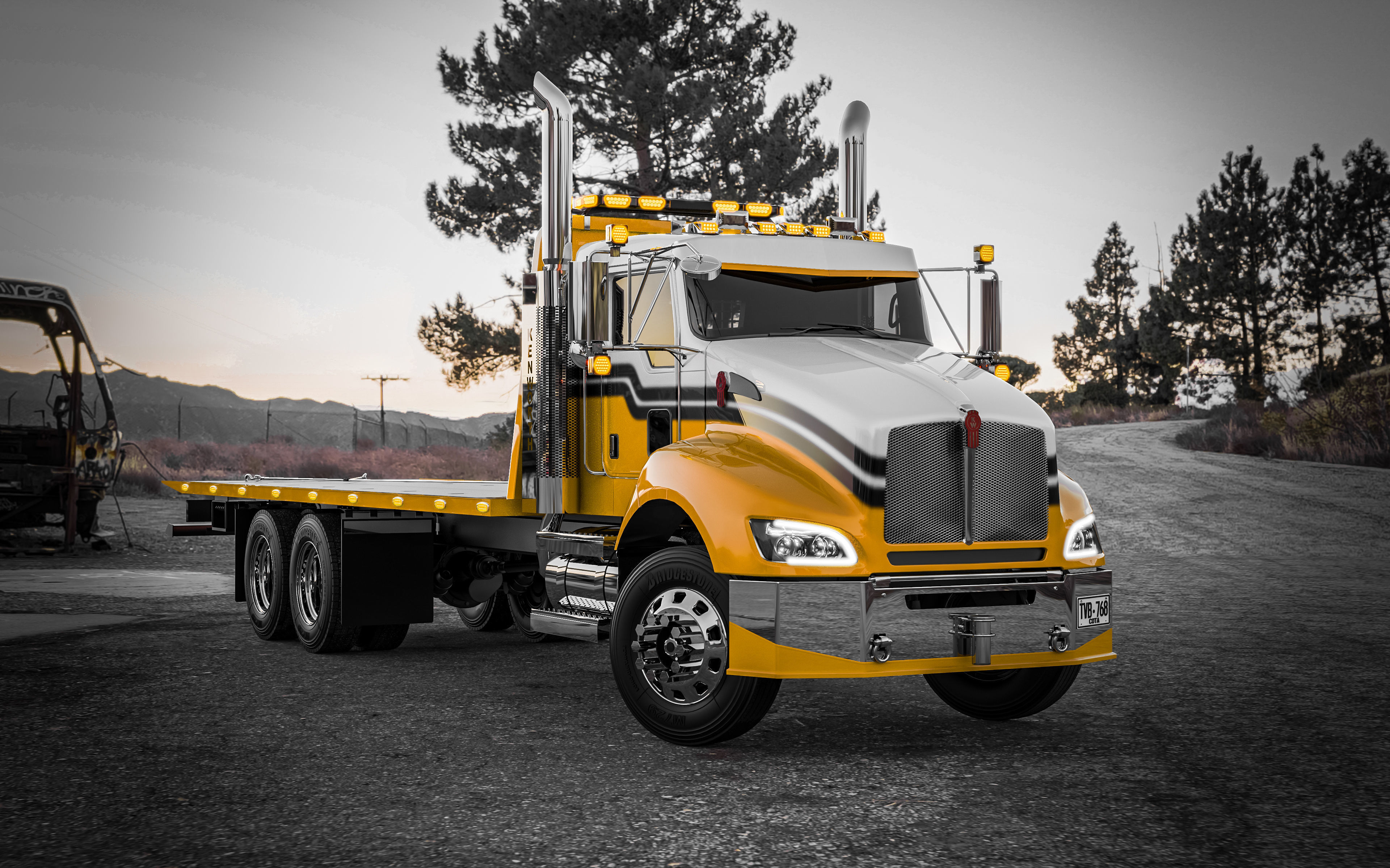 Kenworth T460 Tow Truck 3D model | CGTrader