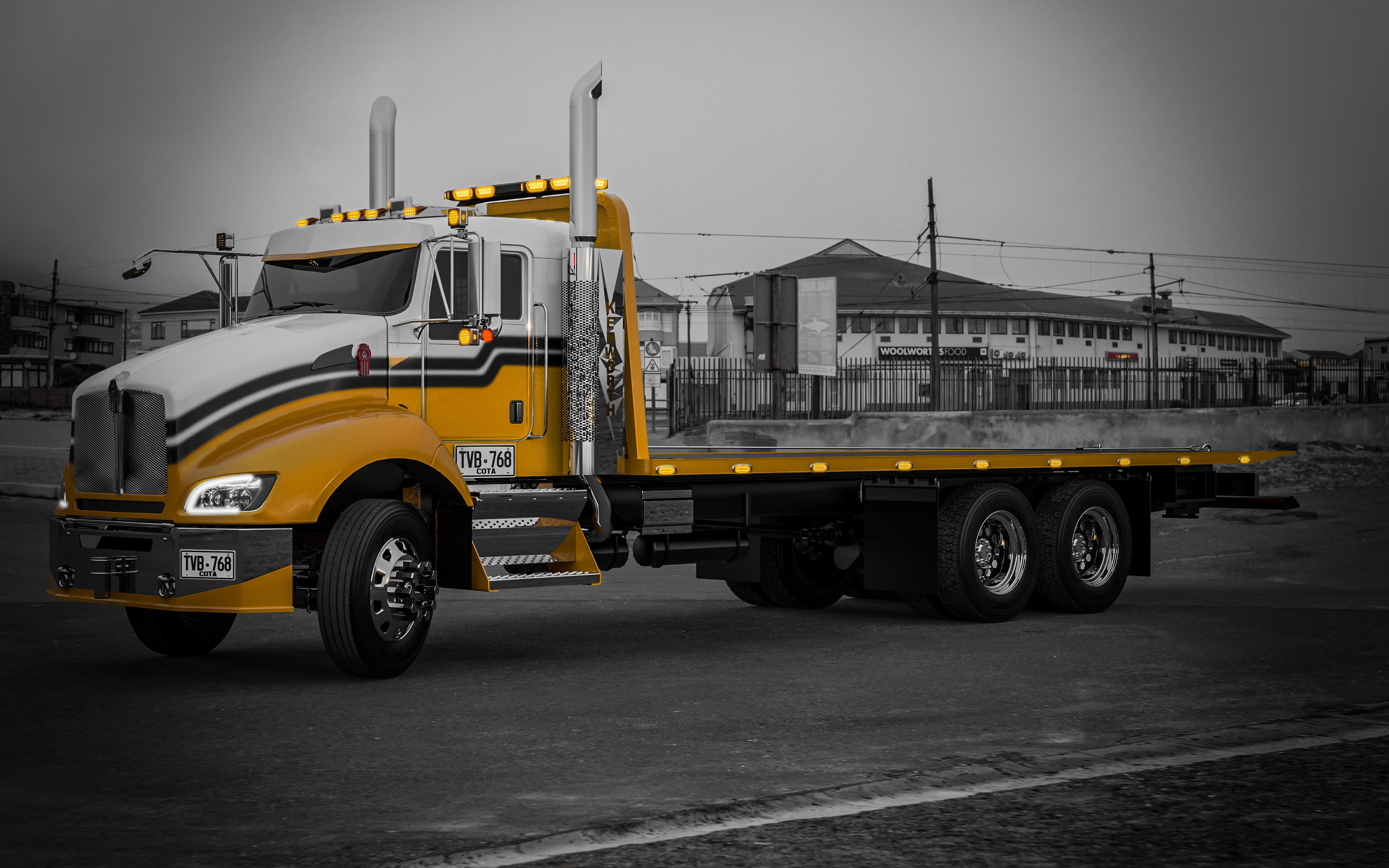 Kenworth T460 Tow Truck 3D model | CGTrader
