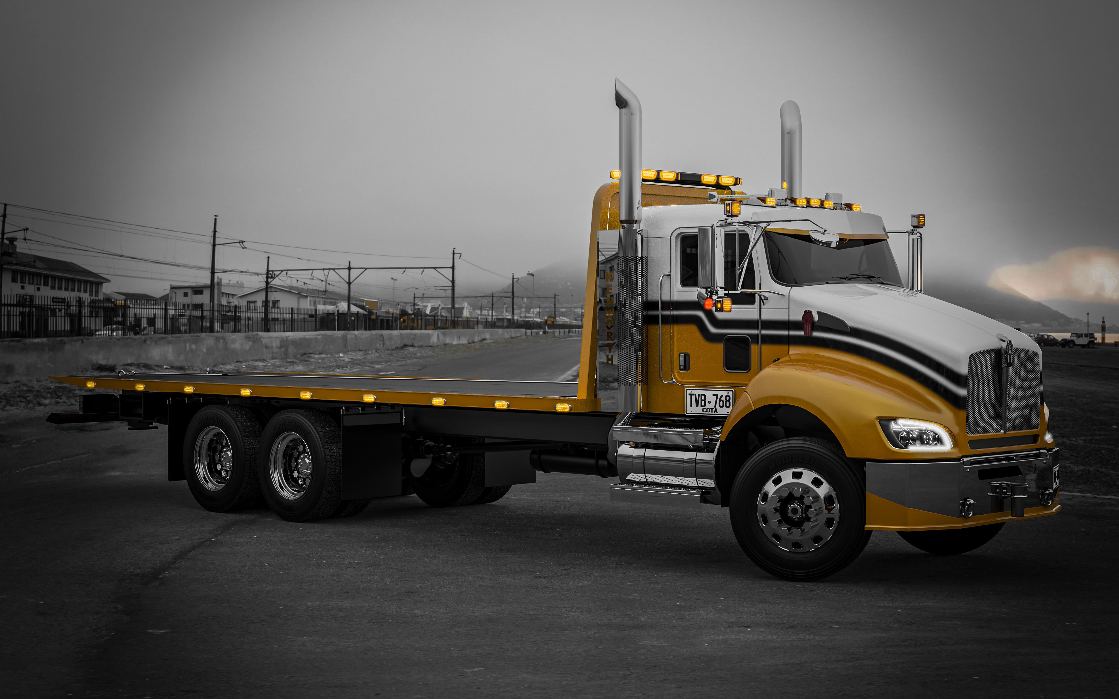 Kenworth T460 Tow Truck 3D model | CGTrader