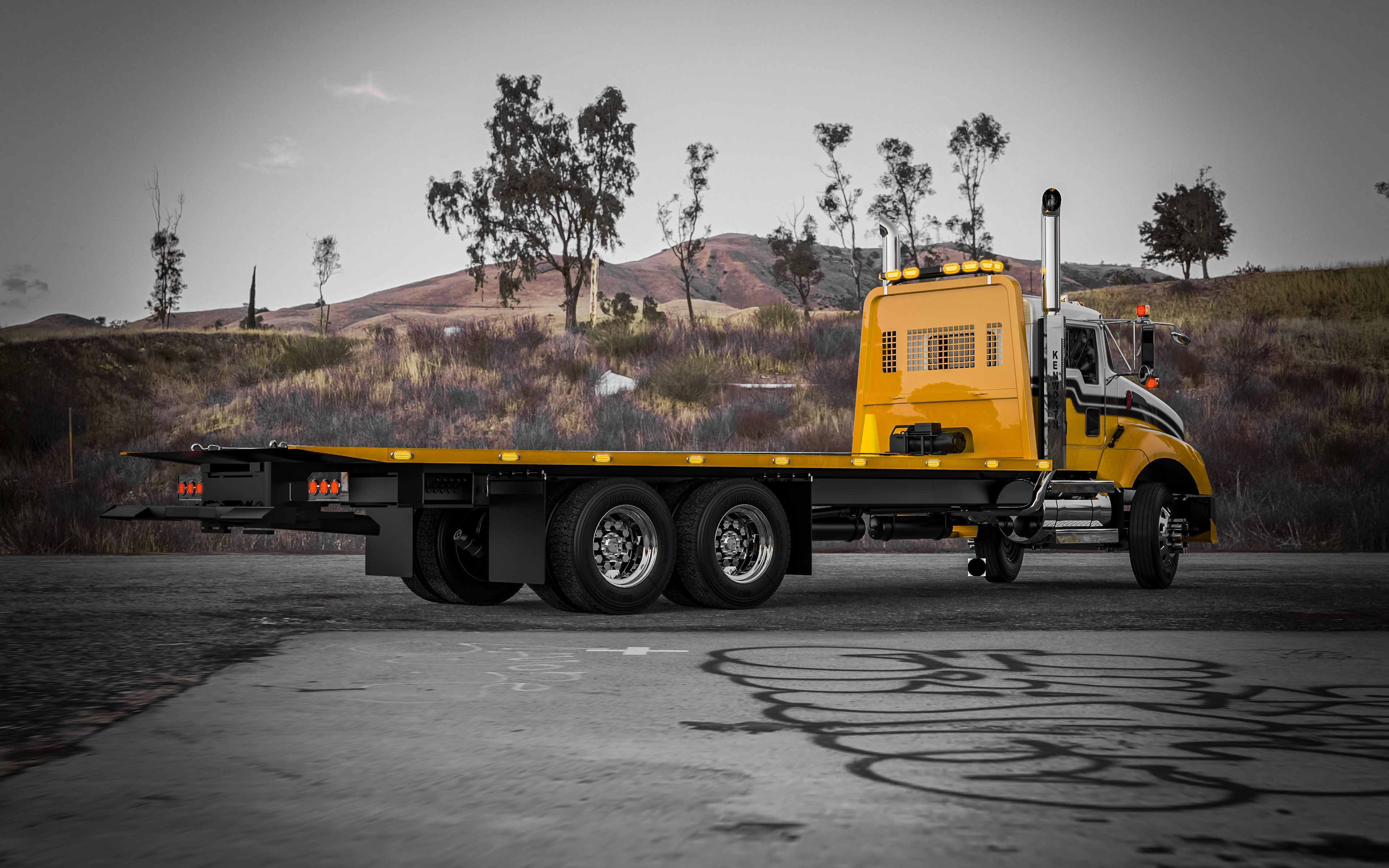 Kenworth T460 Tow Truck 3D model | CGTrader