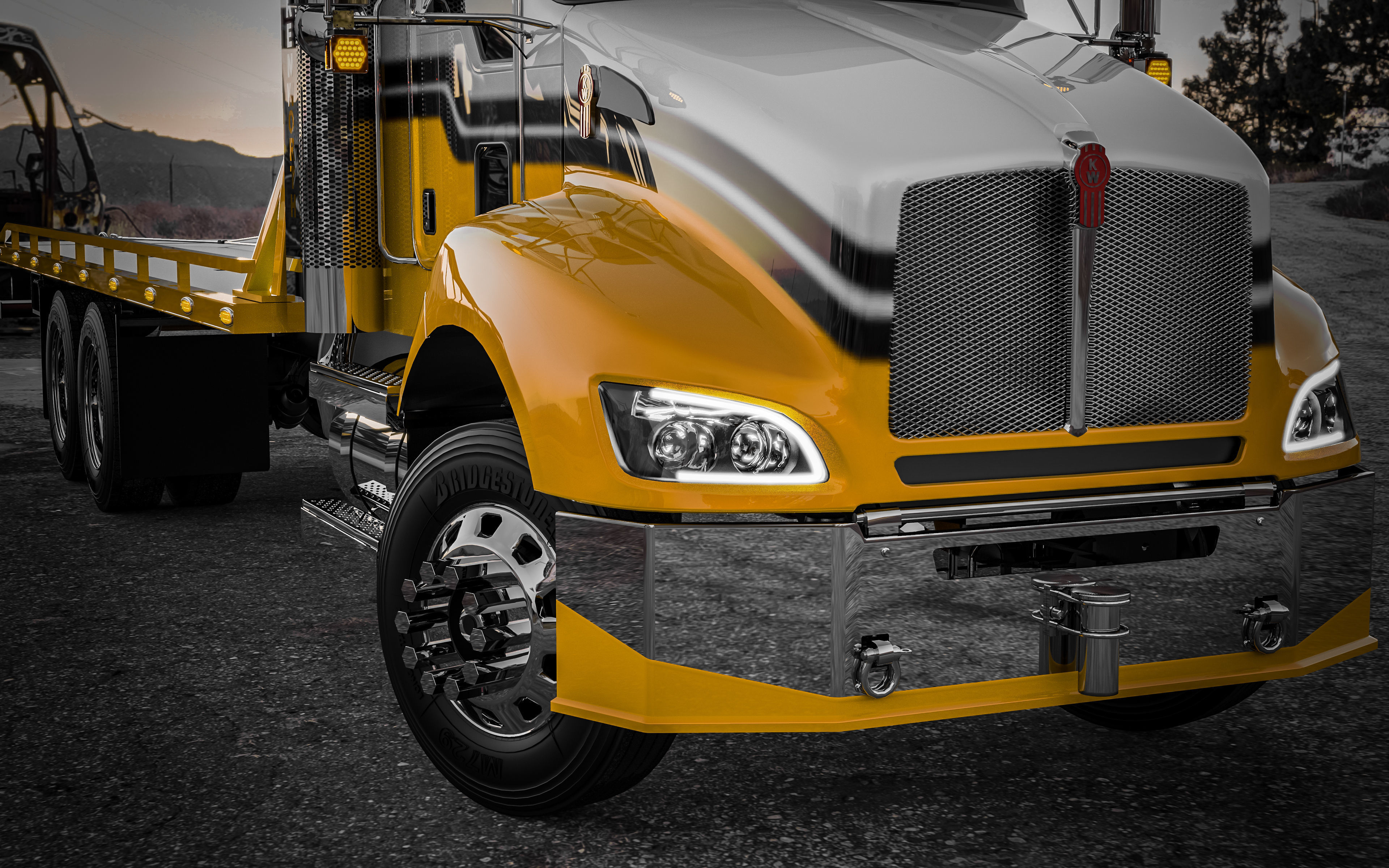 Kenworth T460 Tow Truck 3D model | CGTrader