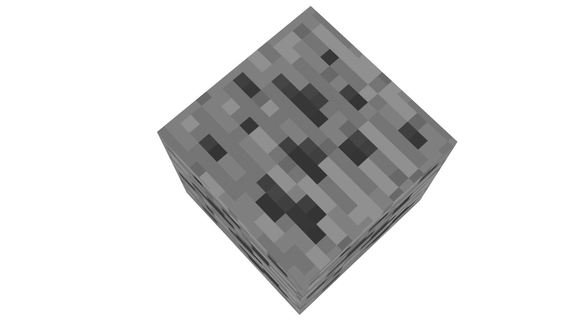 Minecraft Coal 3D model | CGTrader