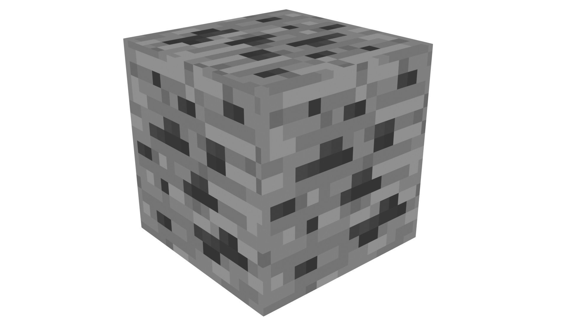 Minecraft Coal 3D model | CGTrader