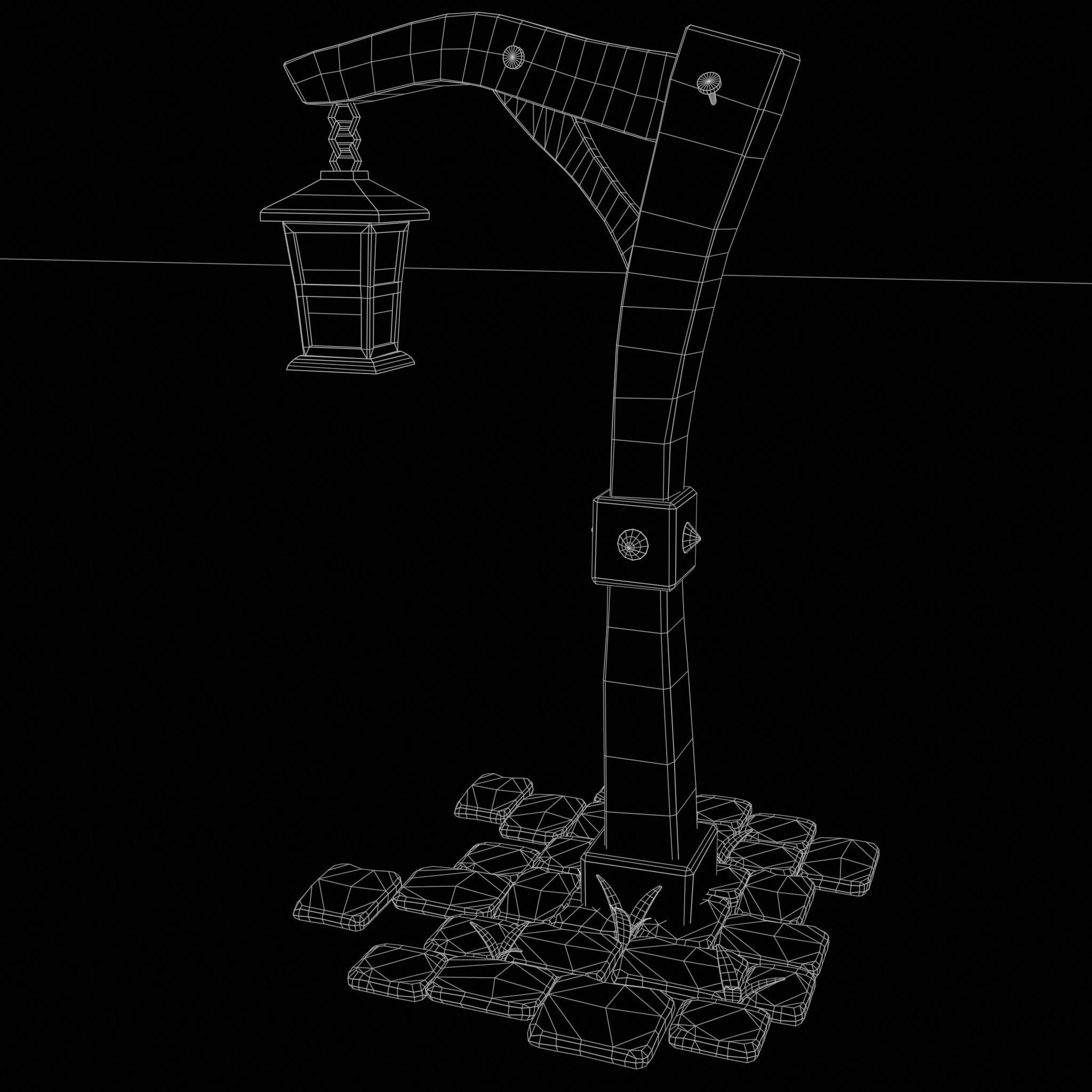 3D model Stylized Wooden Lantern VR / AR / low-poly | CGTrader
