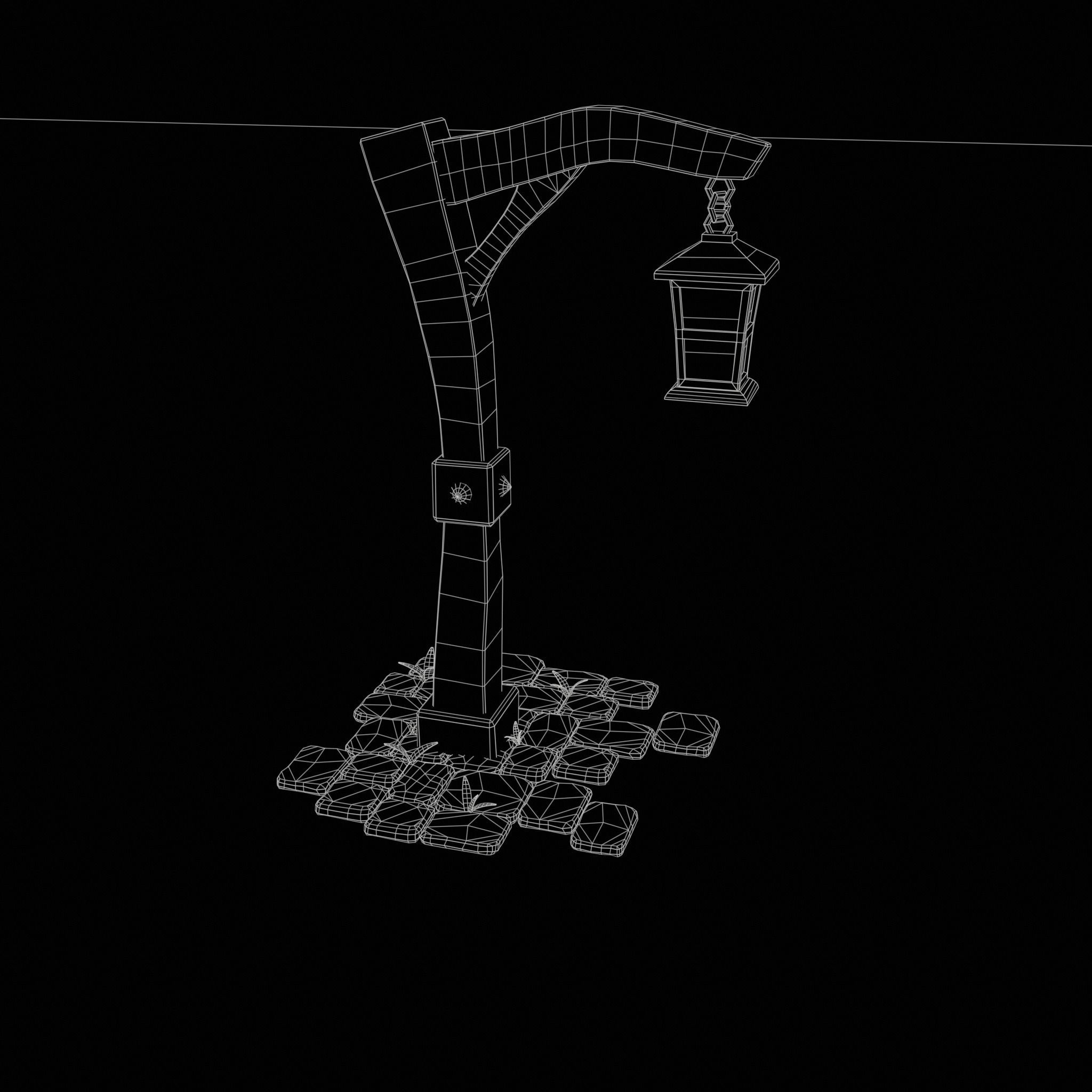 3D model Stylized Wooden Lantern VR / AR / low-poly | CGTrader