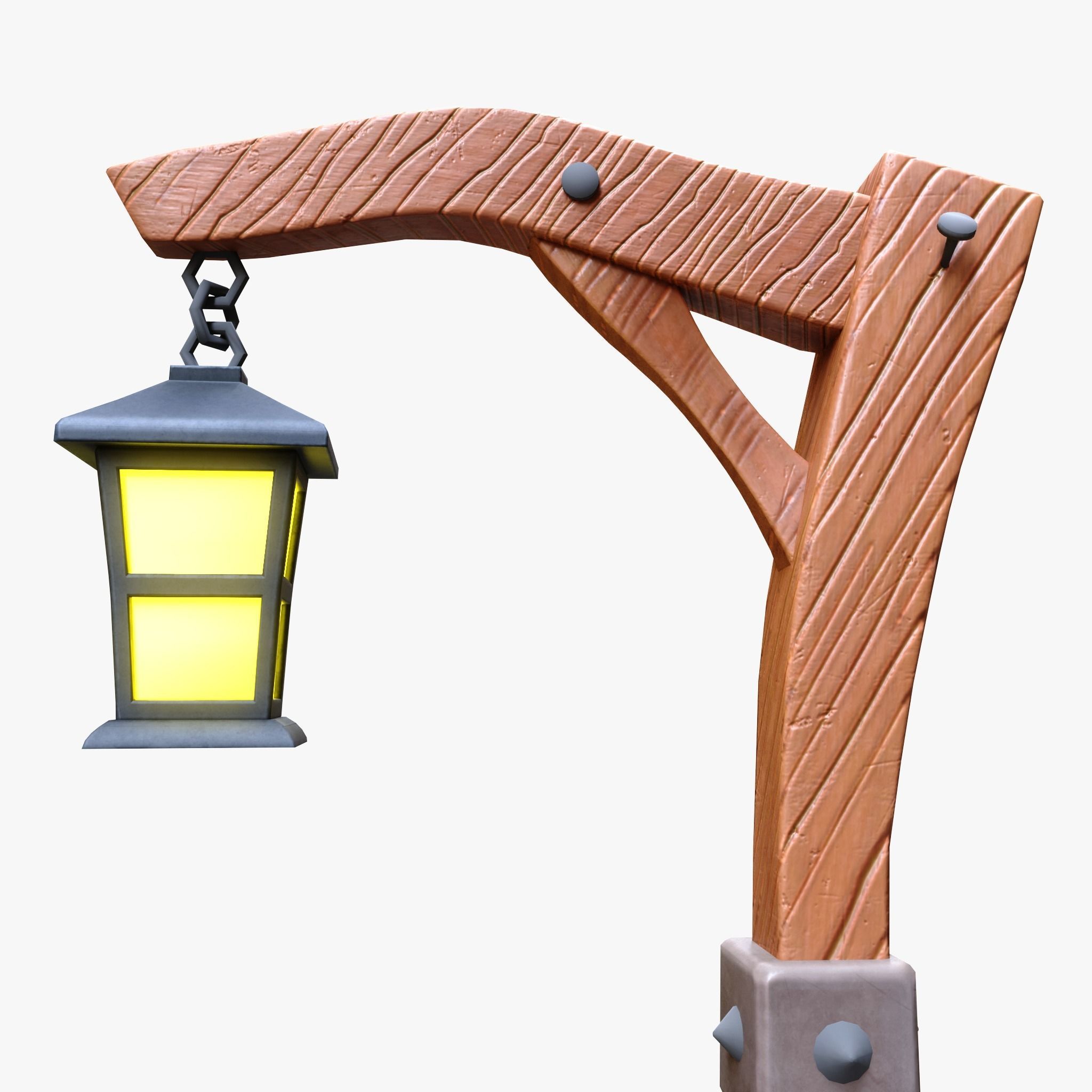 3D model Stylized Wooden Lantern VR / AR / low-poly | CGTrader