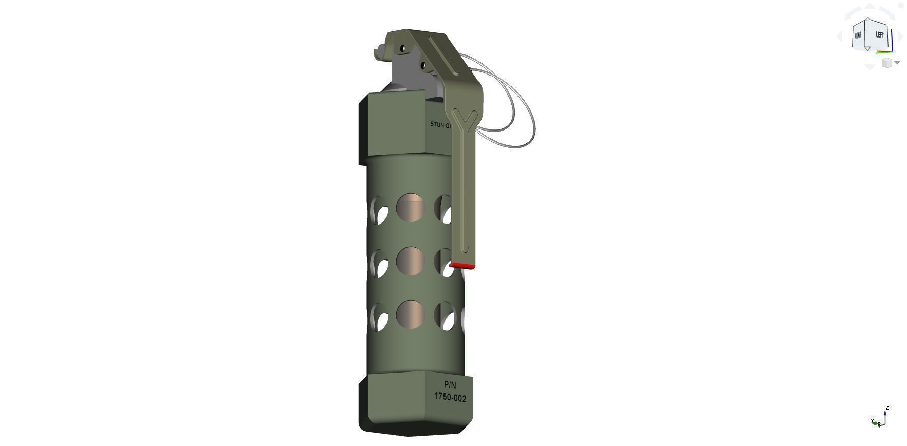 Flashbang Grenade M84 Clone 3d printable free 3D model 3D printable ...