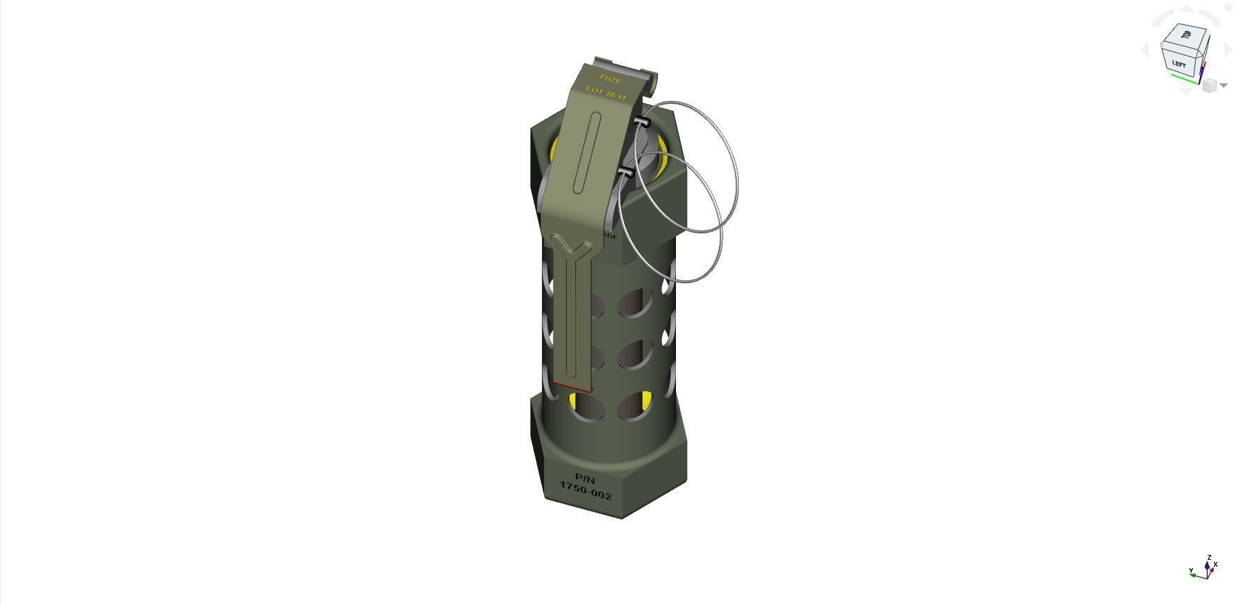 Flashbang Grenade M84 Clone 3d printable free 3D model 3D printable ...