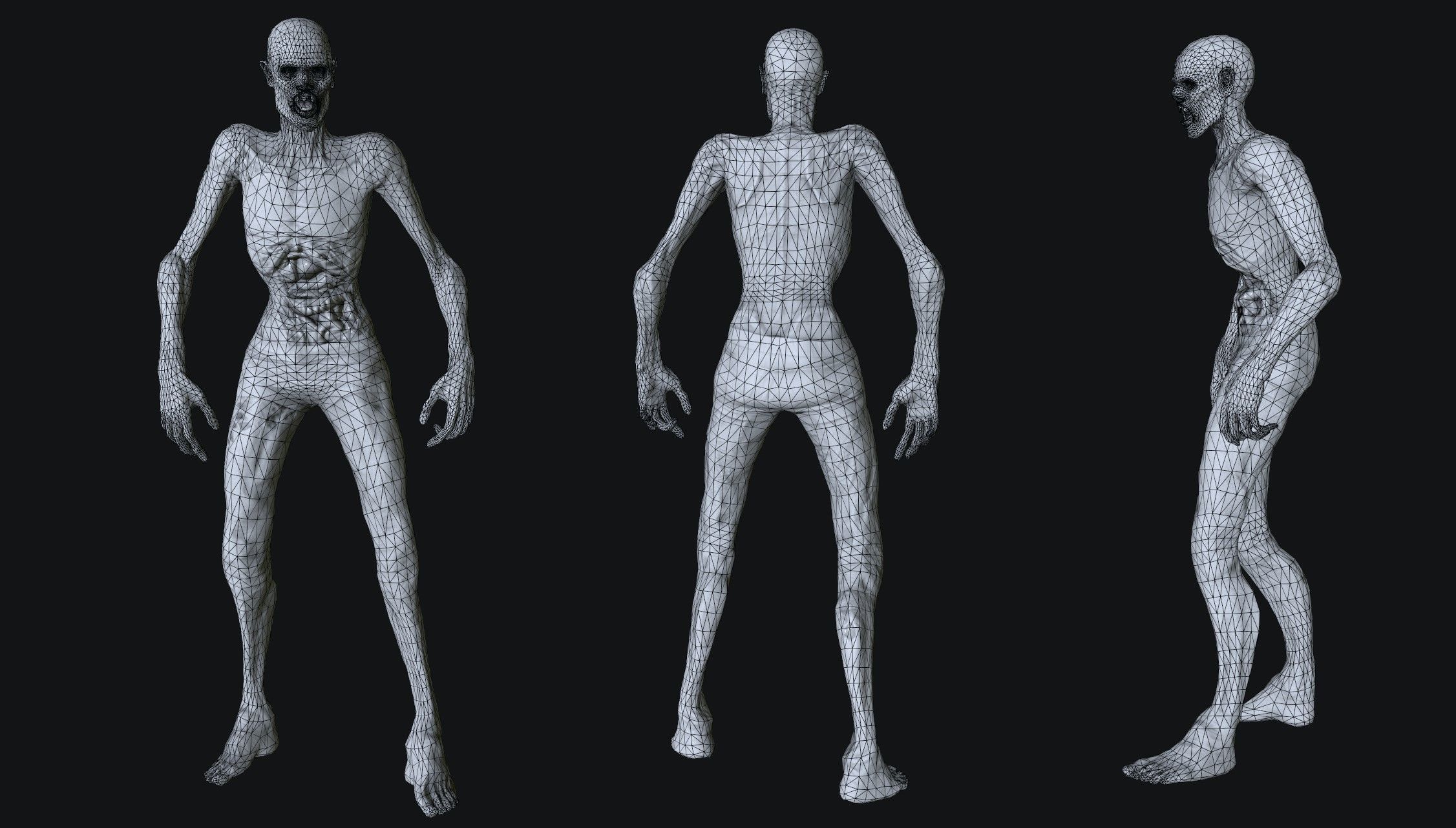 3D model Classic Zombie man VR / AR / low-poly | CGTrader
