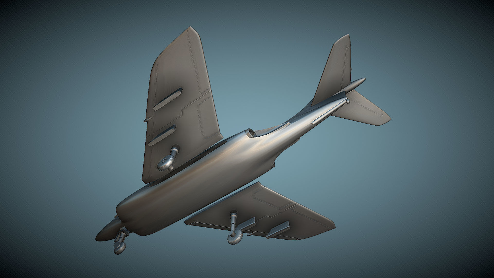 Supermarine Scimitar - 3D Printable Model 3D model 3D printable | CGTrader