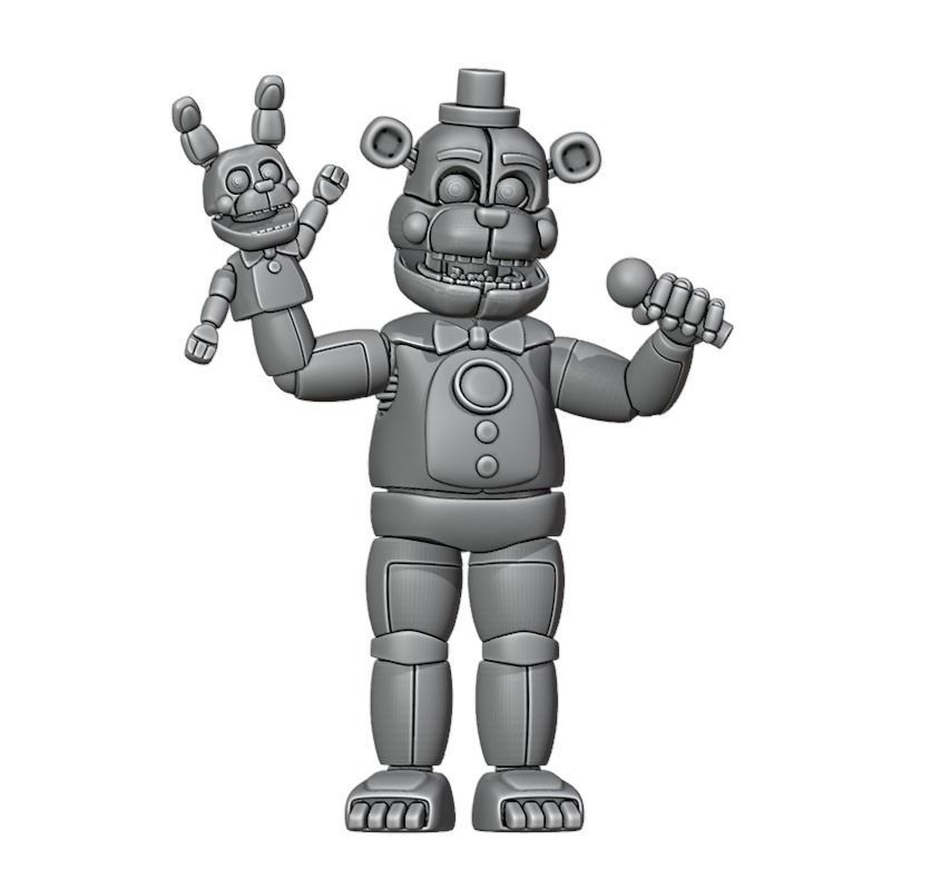 Funtime freddy 3D model 3D printable | CGTrader