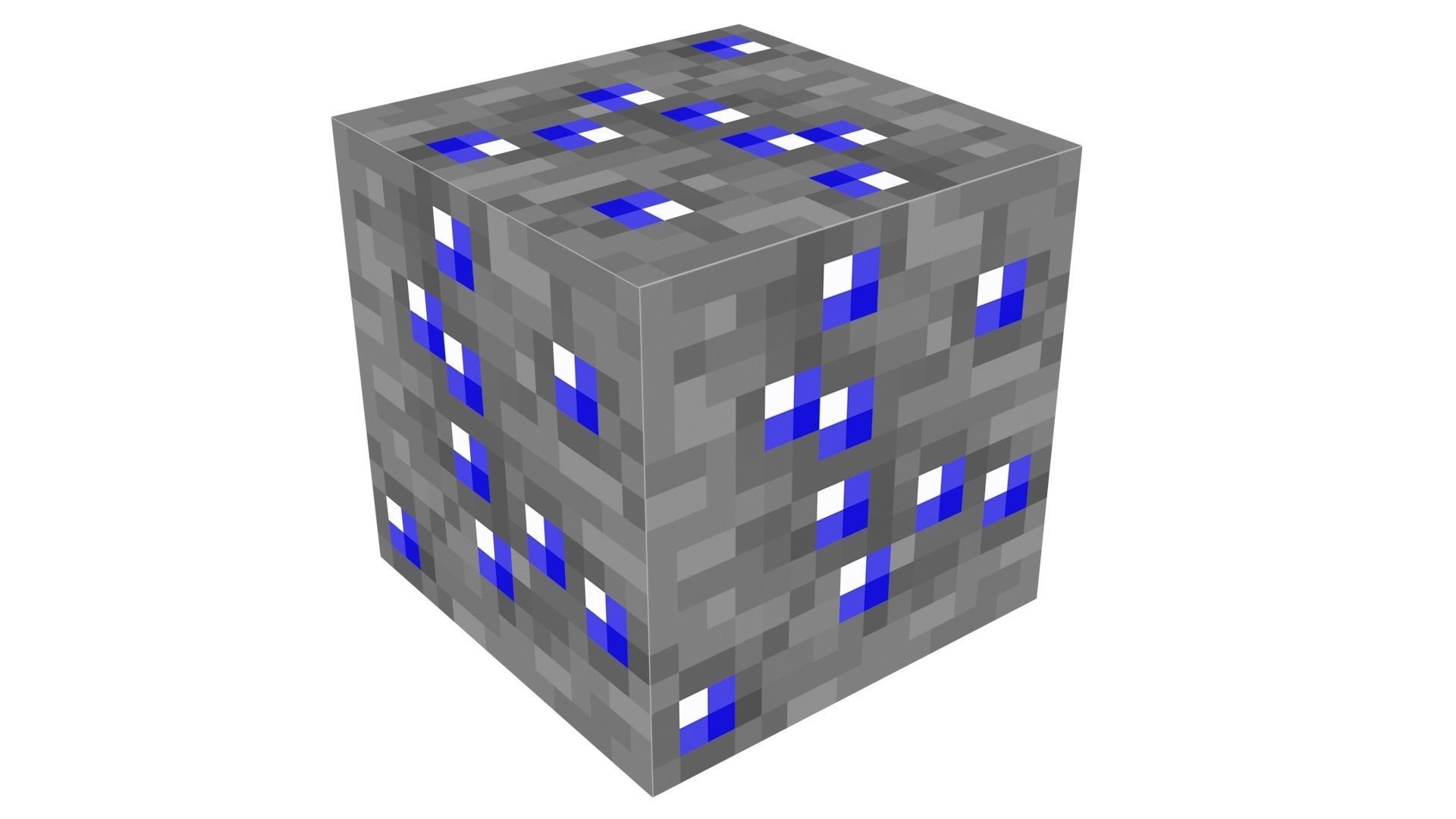 Minecraft Sapphire 3D model | CGTrader