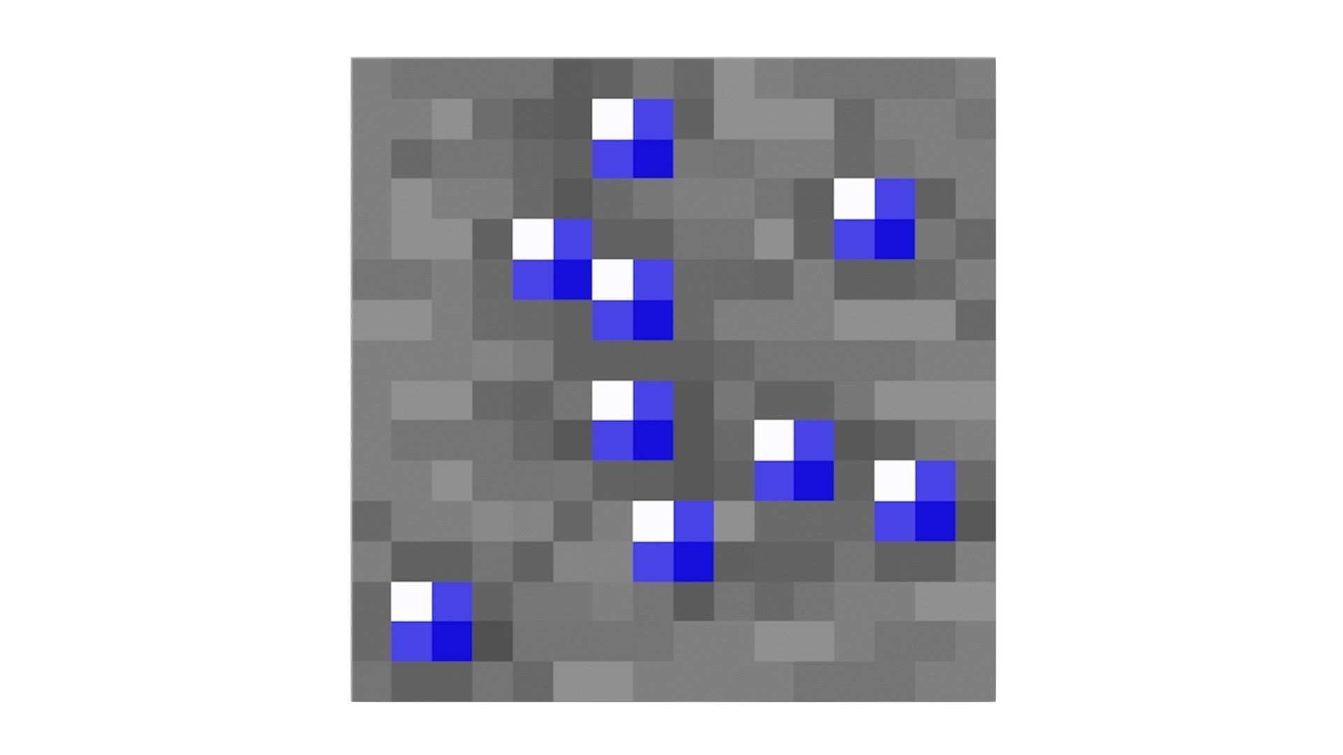 Minecraft Sapphire 3D model | CGTrader