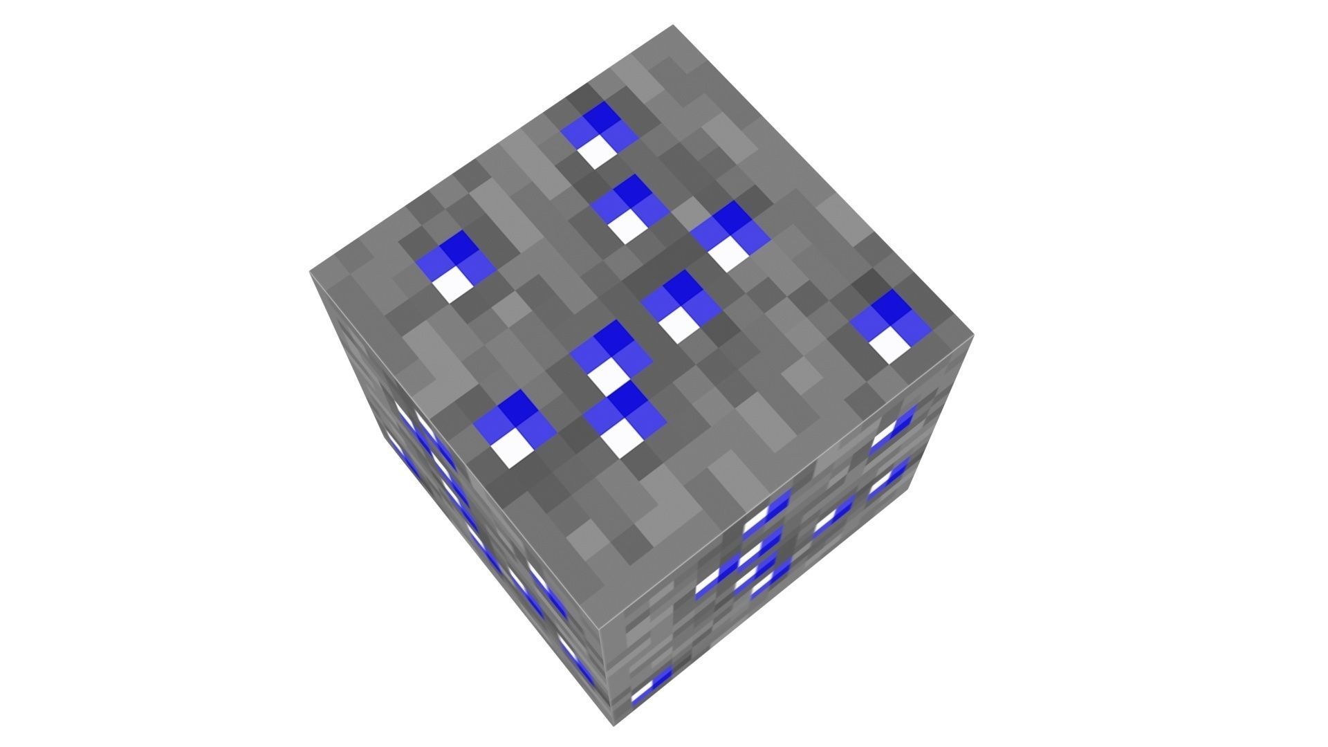 Minecraft Sapphire 3D model | CGTrader
