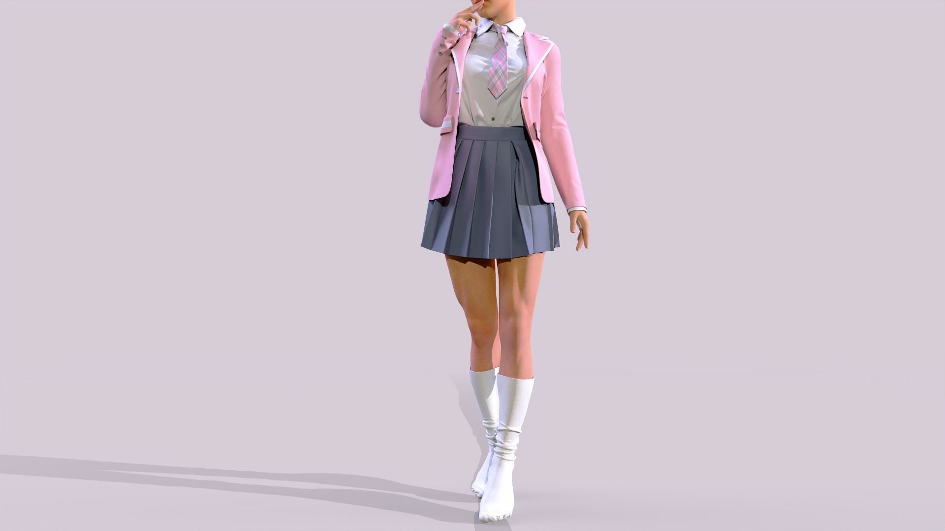 Realistic 3D Models Of School Uniforms 3D model | CGTrader