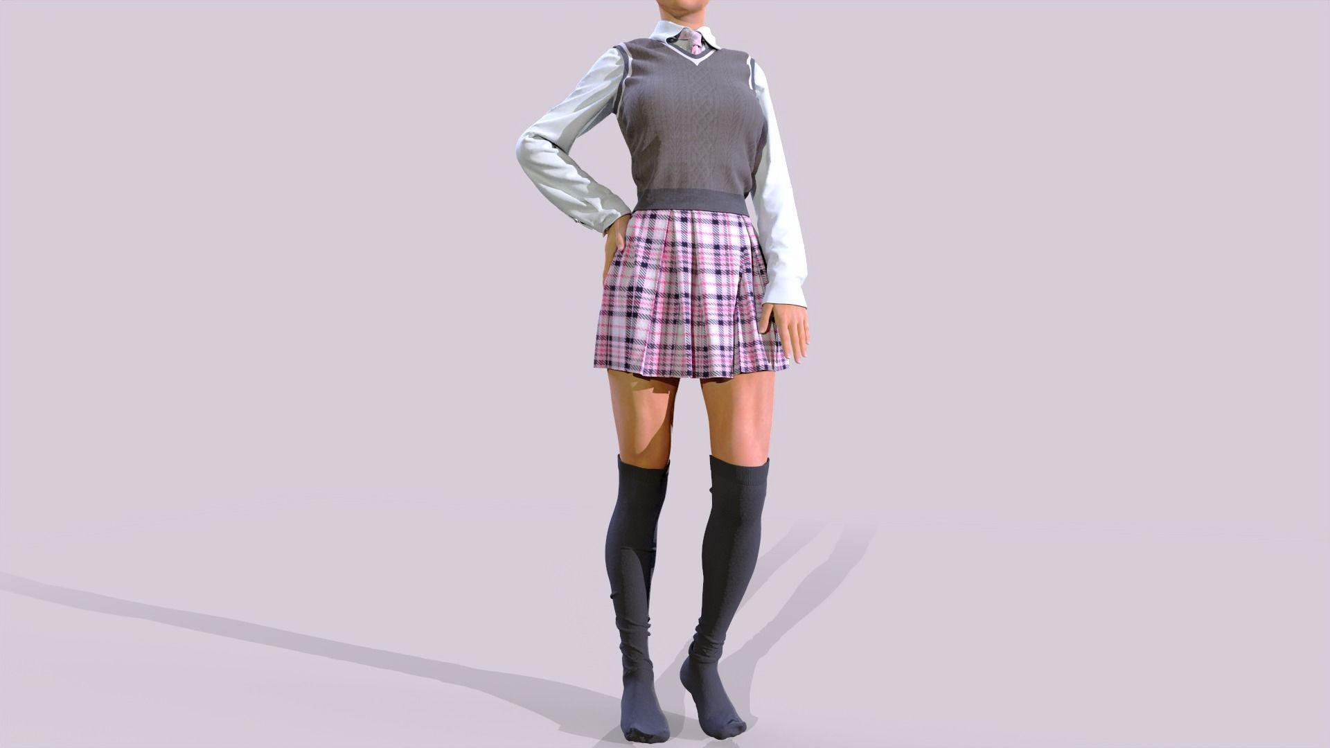 Realistic 3D Models Of School Uniforms 3D model | CGTrader
