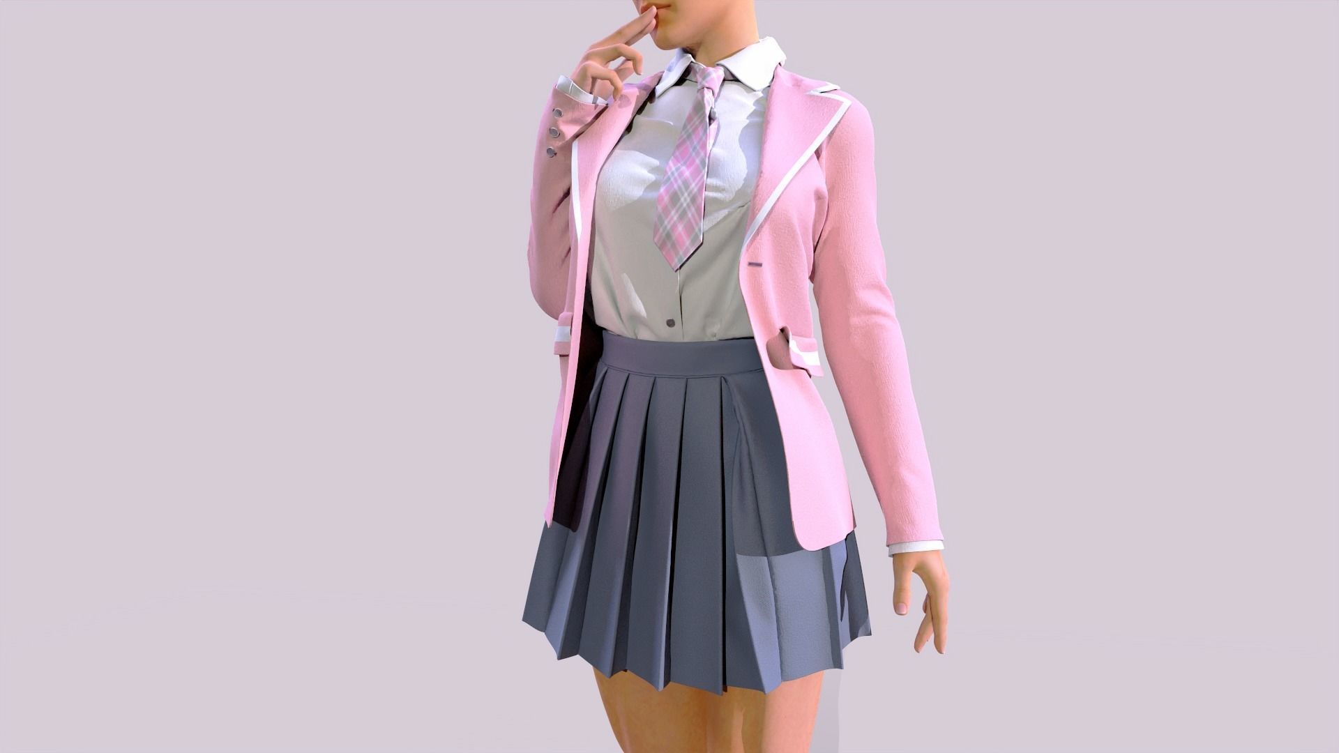 Realistic 3D Models Of School Uniforms 3D model | CGTrader