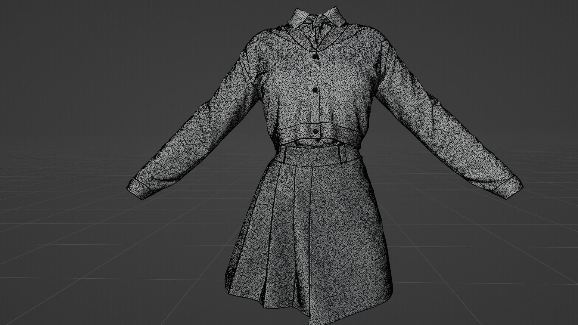 Realistic 3D Models Of School Uniforms 3D model | CGTrader