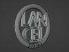 Lancel Paris Brand Logo Gold 3D model | CGTrader