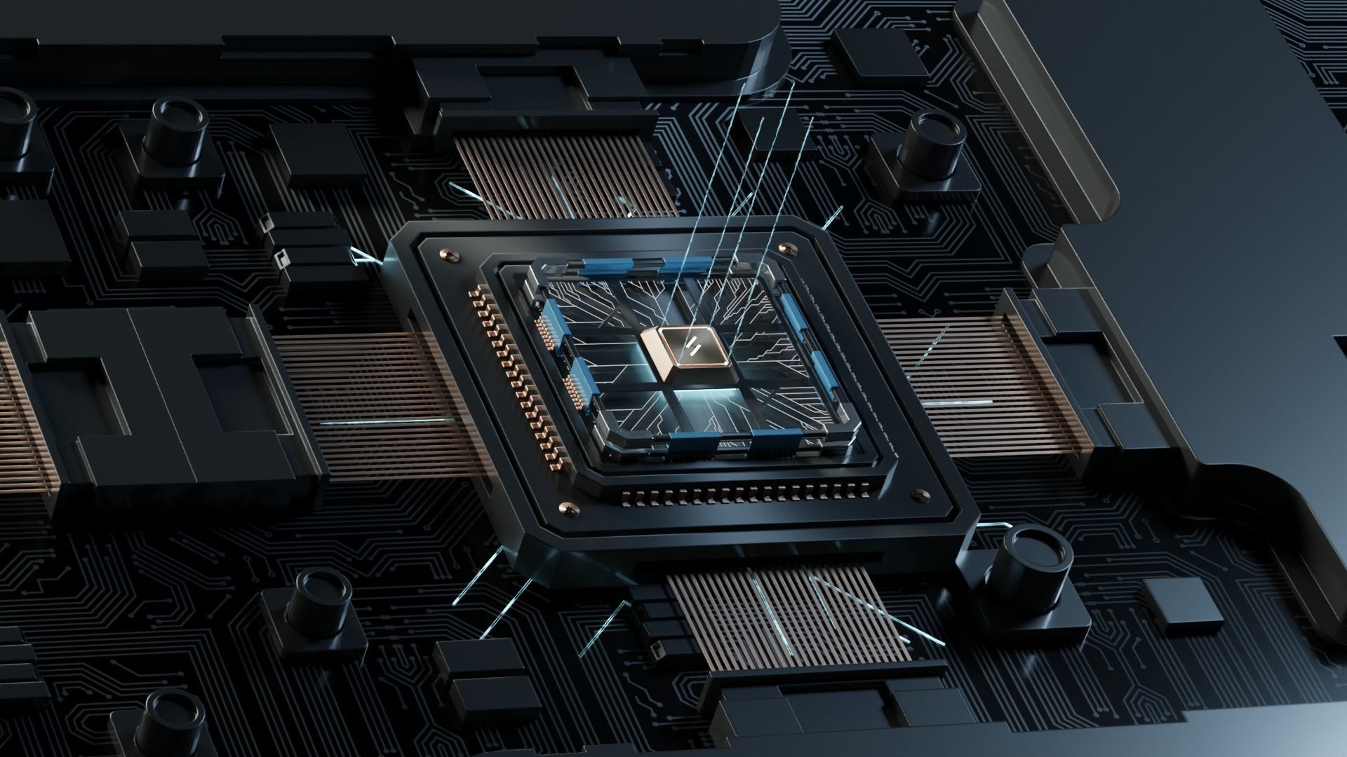 Circuit Board Animation Blender 3D model animated rigged | CGTrader