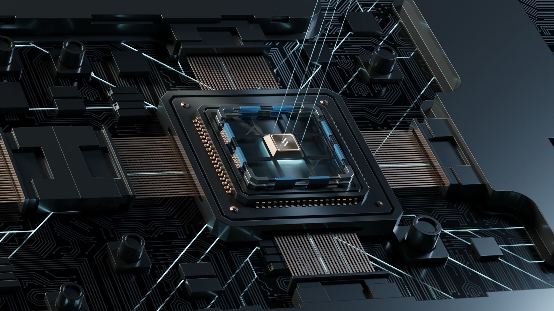 Circuit Board Animation Blender 3D model animated rigged | CGTrader