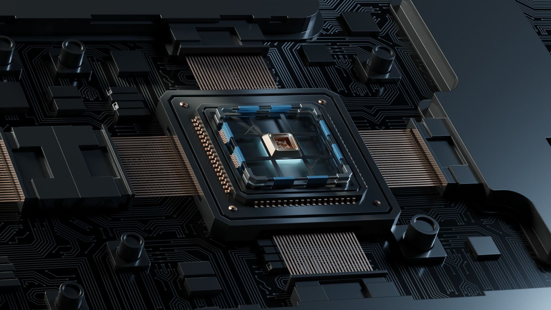 Circuit Board Animation Blender 3D model animated rigged | CGTrader