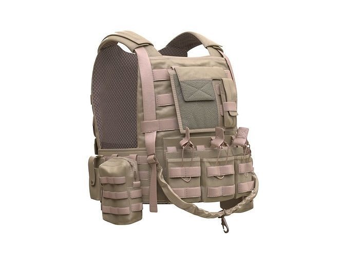 3D model Military Vest VR / AR / low-poly | CGTrader