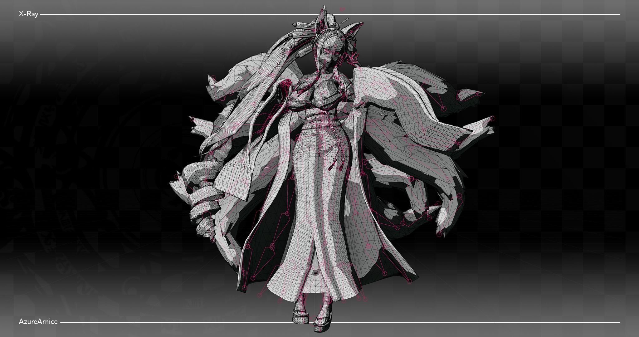 3D model Highschool DxD - Yasaka MMD Model VR / AR / low-poly | CGTrader