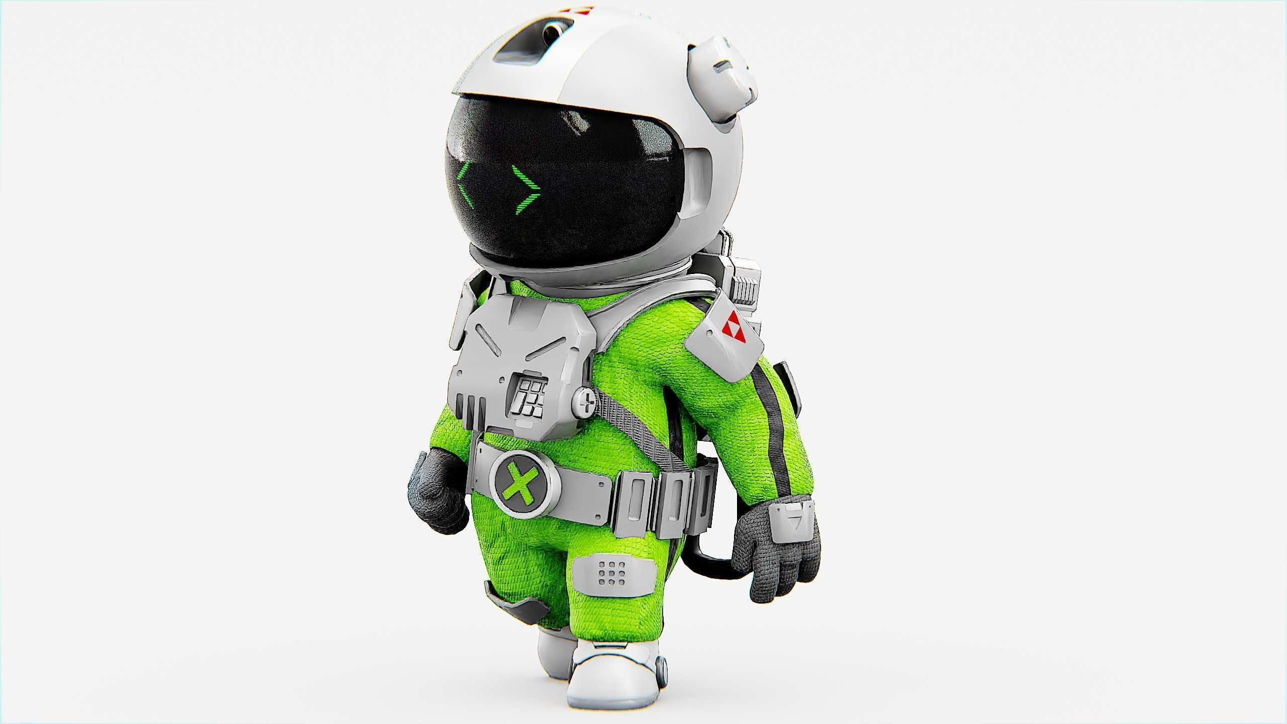 TOON ASTRONAUT CV-250 Rigged for Unreal Engine - Unity - MIXAMO 3D ...